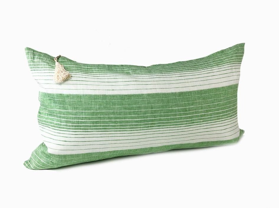 14" x 26" Lumbar Cover in Cortina Green – Hedgehouse